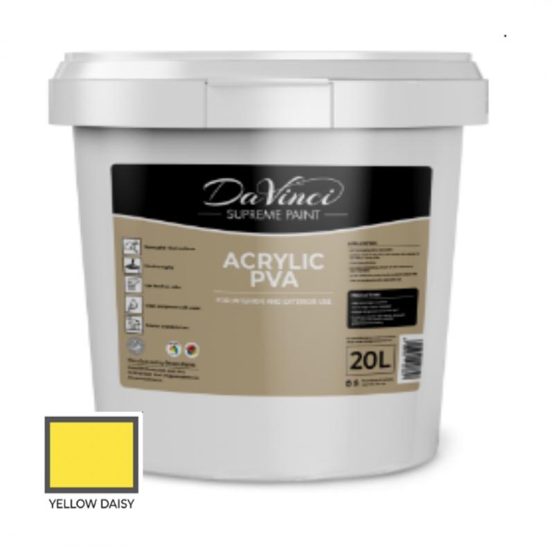 DAVINCI PVA PAINT 20L-DAISY YELLOW | Capital Decor Empangeni - Buy Home ...